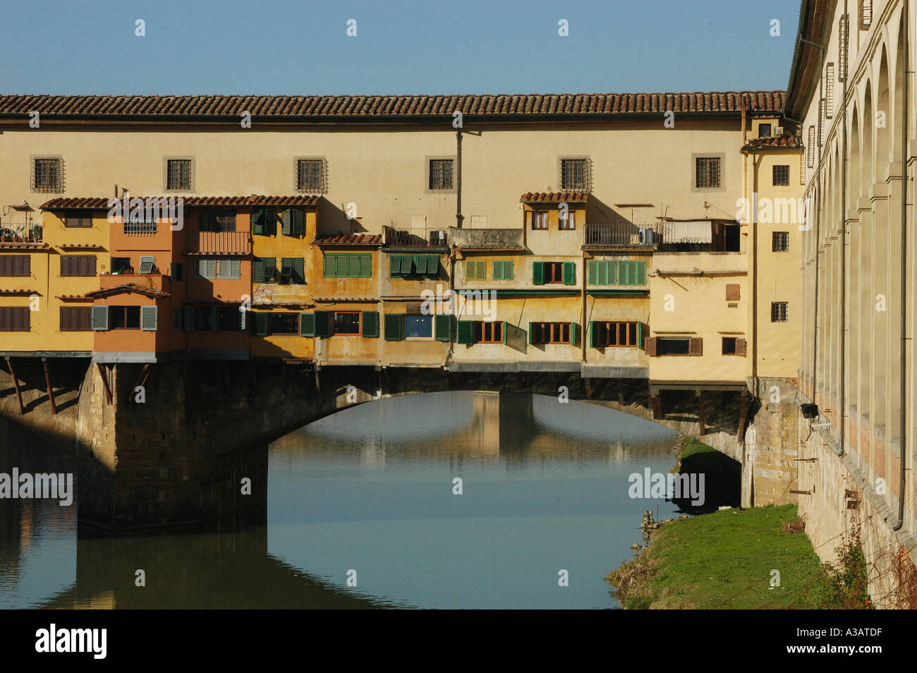 Tourist MReleased at Ponte Vecchio bridge Florence Italy church ...