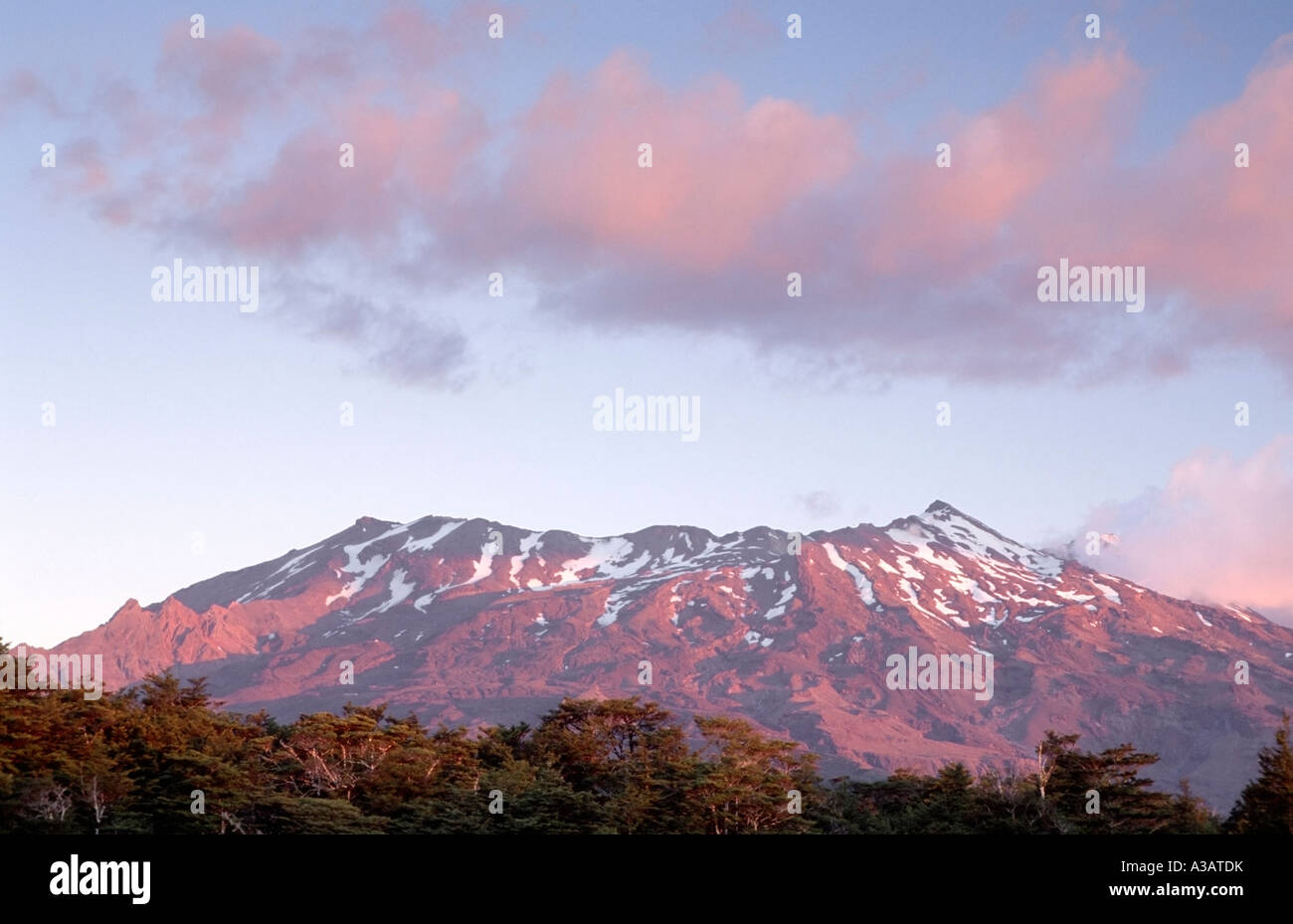 Mt Ruapehu Tongariro National Park Taupo Region North Island New ...