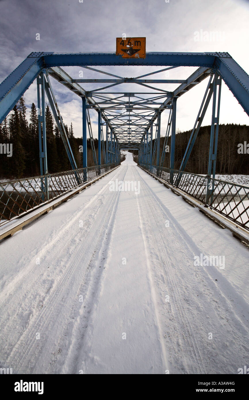 bridge over North Saskatchewan River Stock Photo - Alamy