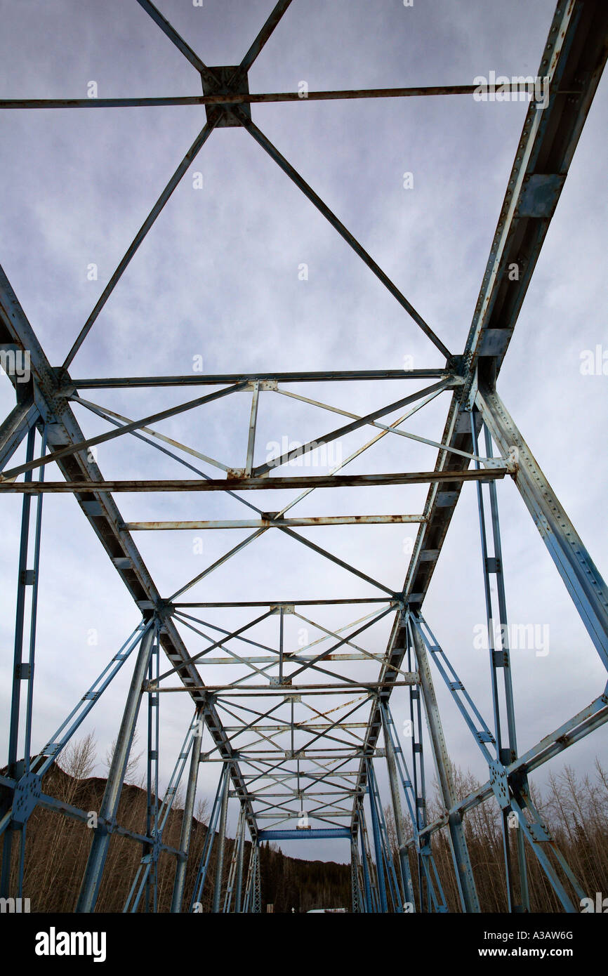 bridge over North Saskatchewan River Stock Photo - Alamy