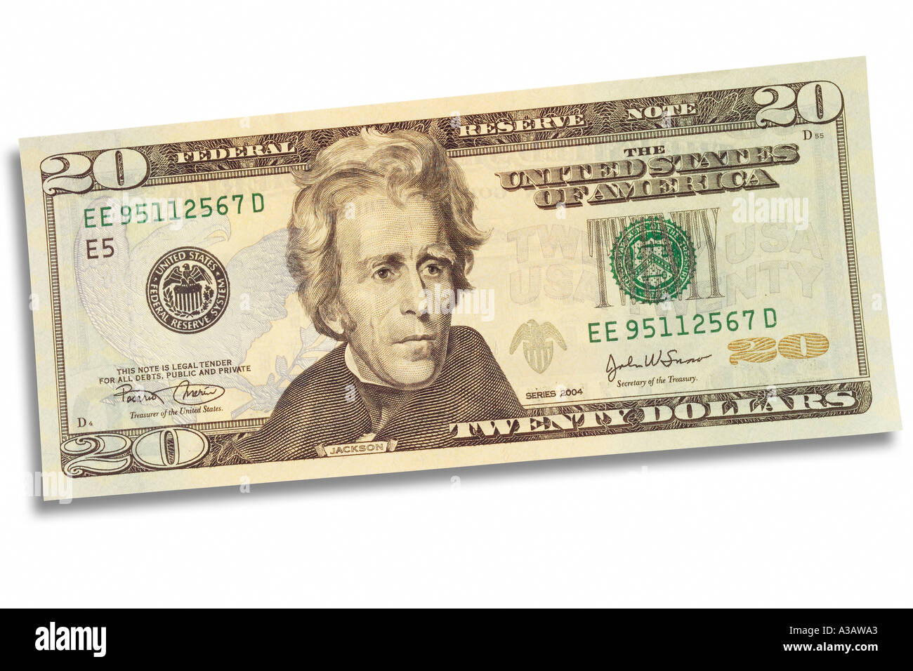 20 dollar bill hi-res stock photography and images - Alamy
