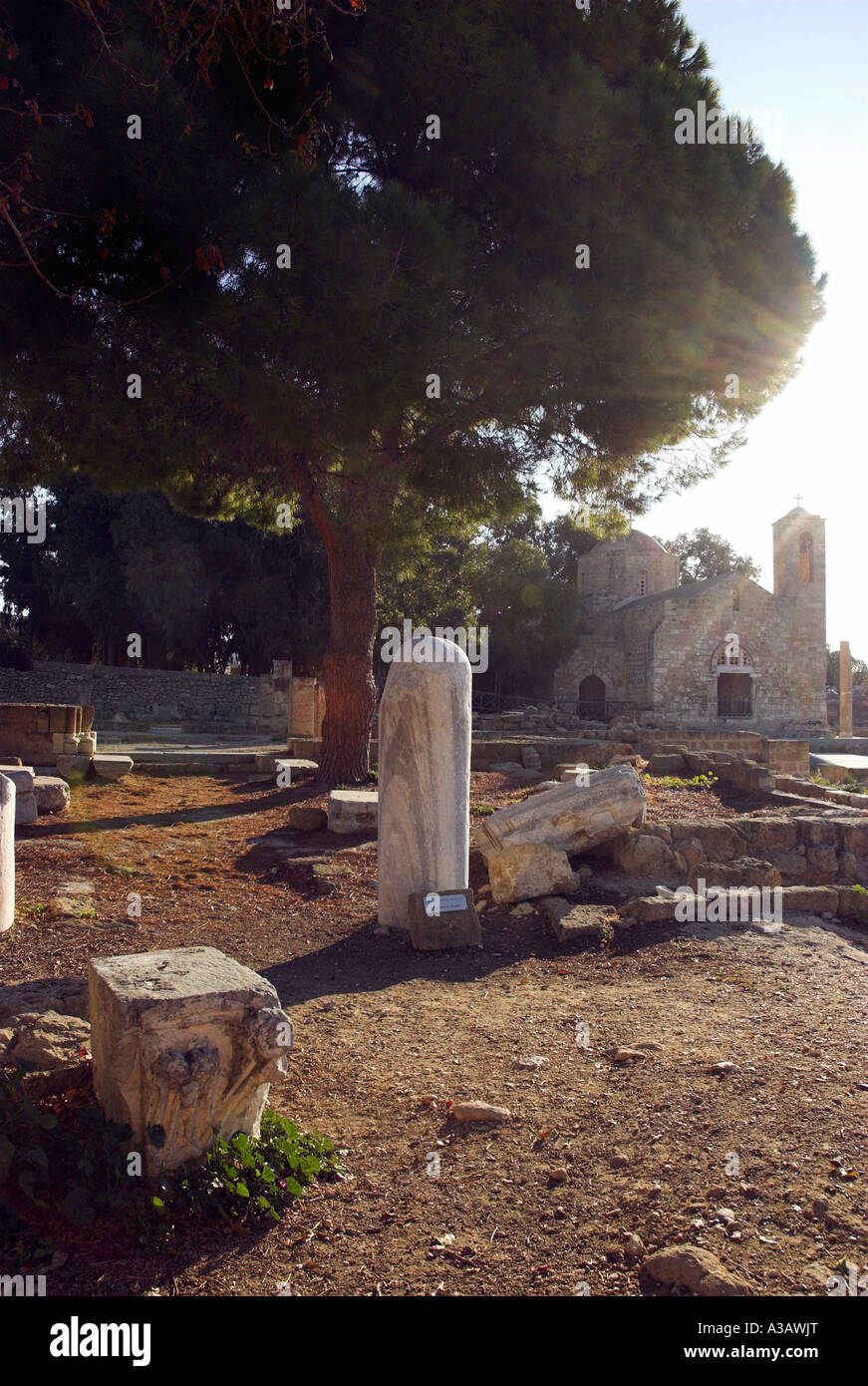 Paul's pillar. pafos, cyprus Stock Photo - Alamy