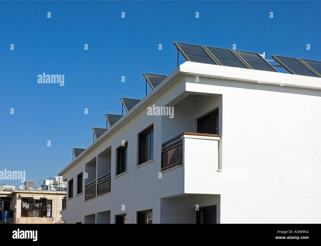 Solar panels Cyprus. renewable energy Stock Photo - Alamy