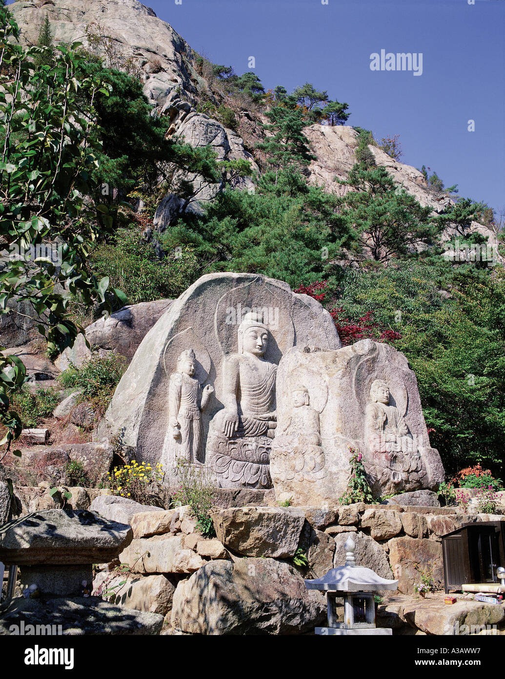 rock,boulder,rock,Buddhist image,Buddhist statue,r Stock Photo - Alamy