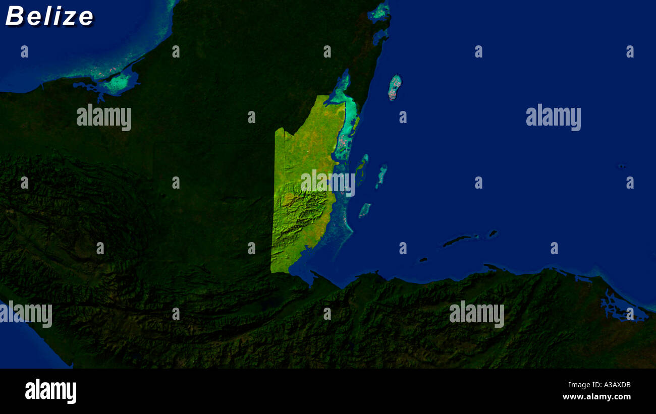 Maps of belize hi-res stock photography and images - Alamy