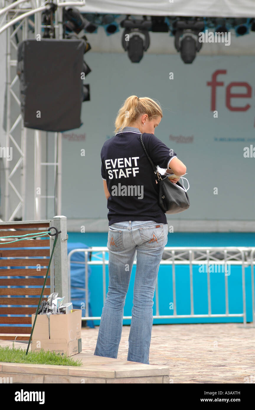 Event staff hi-res stock photography and images - Alamy