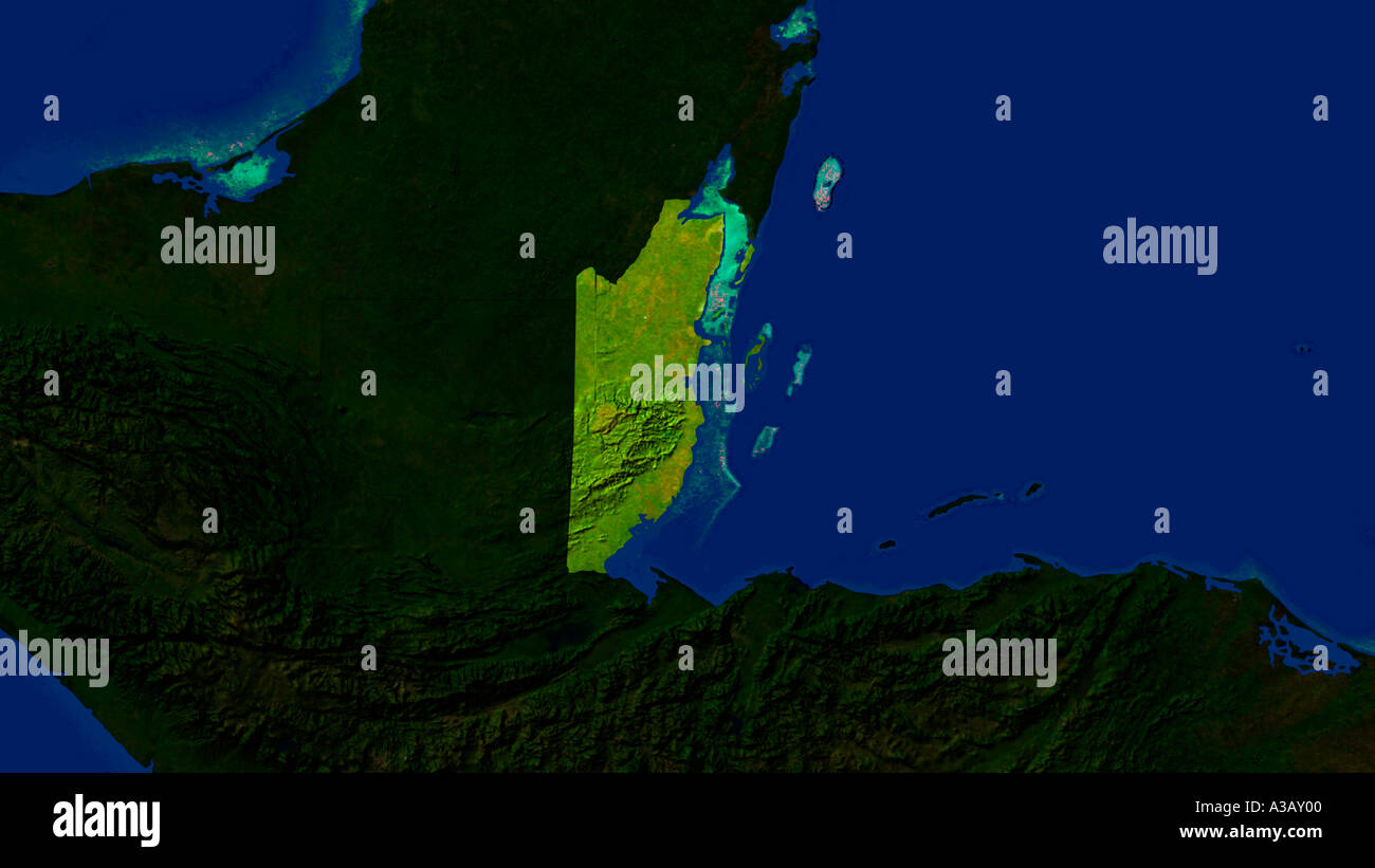 Maps of belize hi-res stock photography and images - Alamy