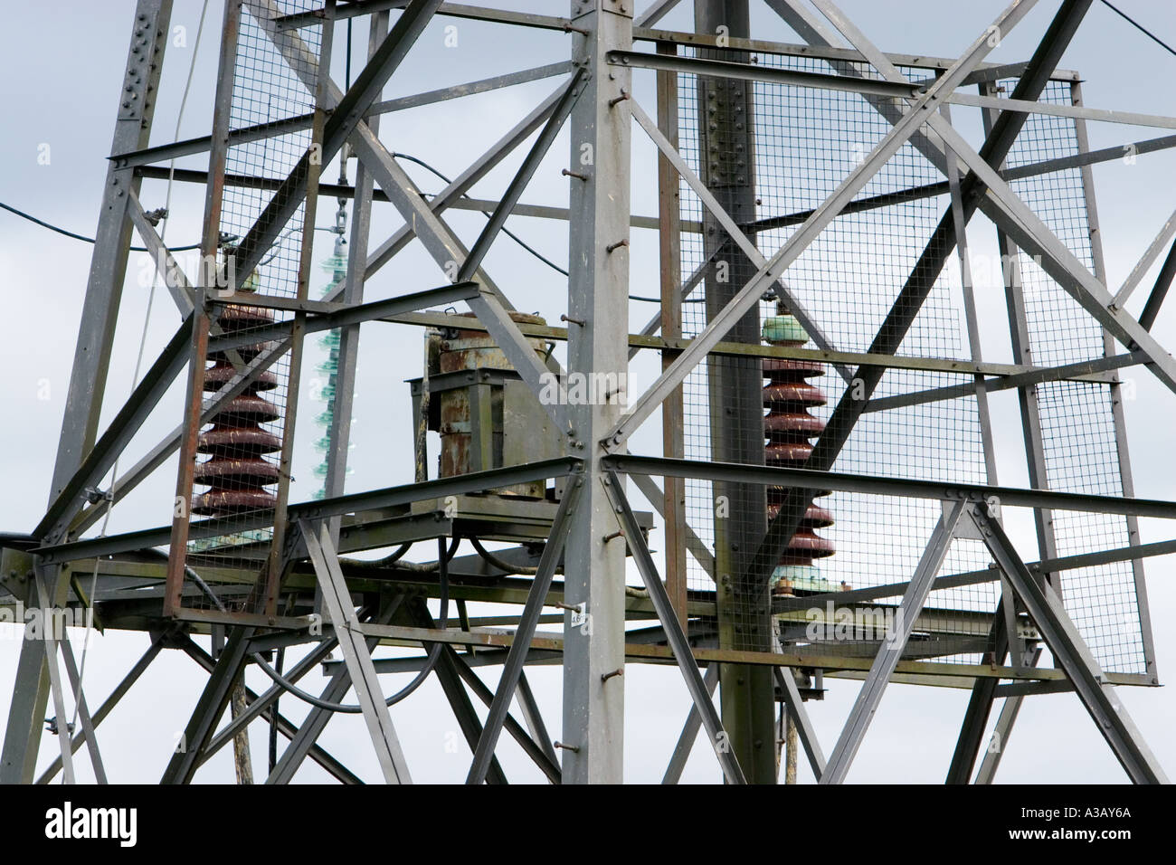 Transmission tower cage hi-res stock photography and images - Alamy