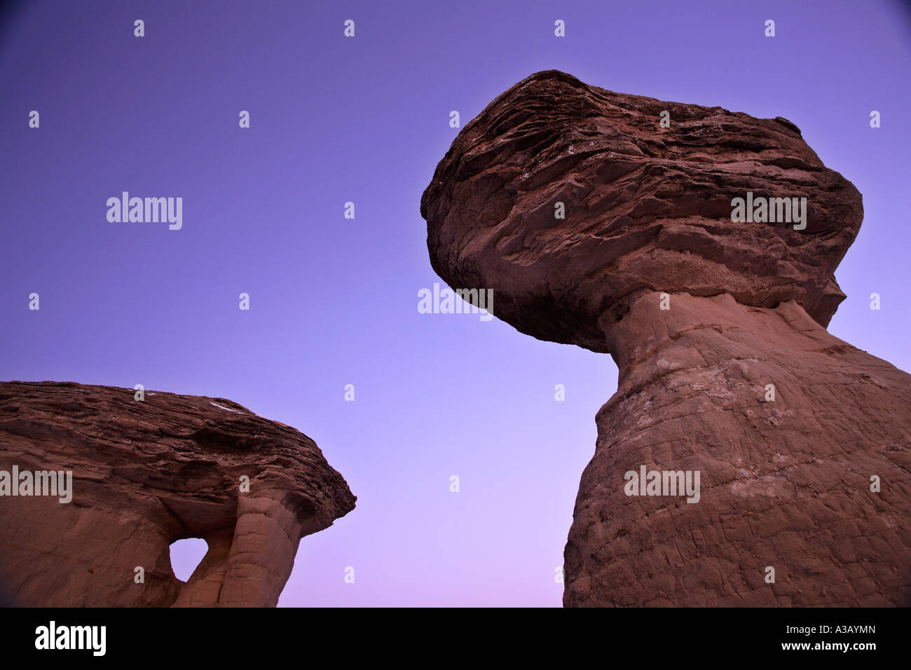 Hoodoos at Writing on Stone Provincial Park Stock Photo - Alamy
