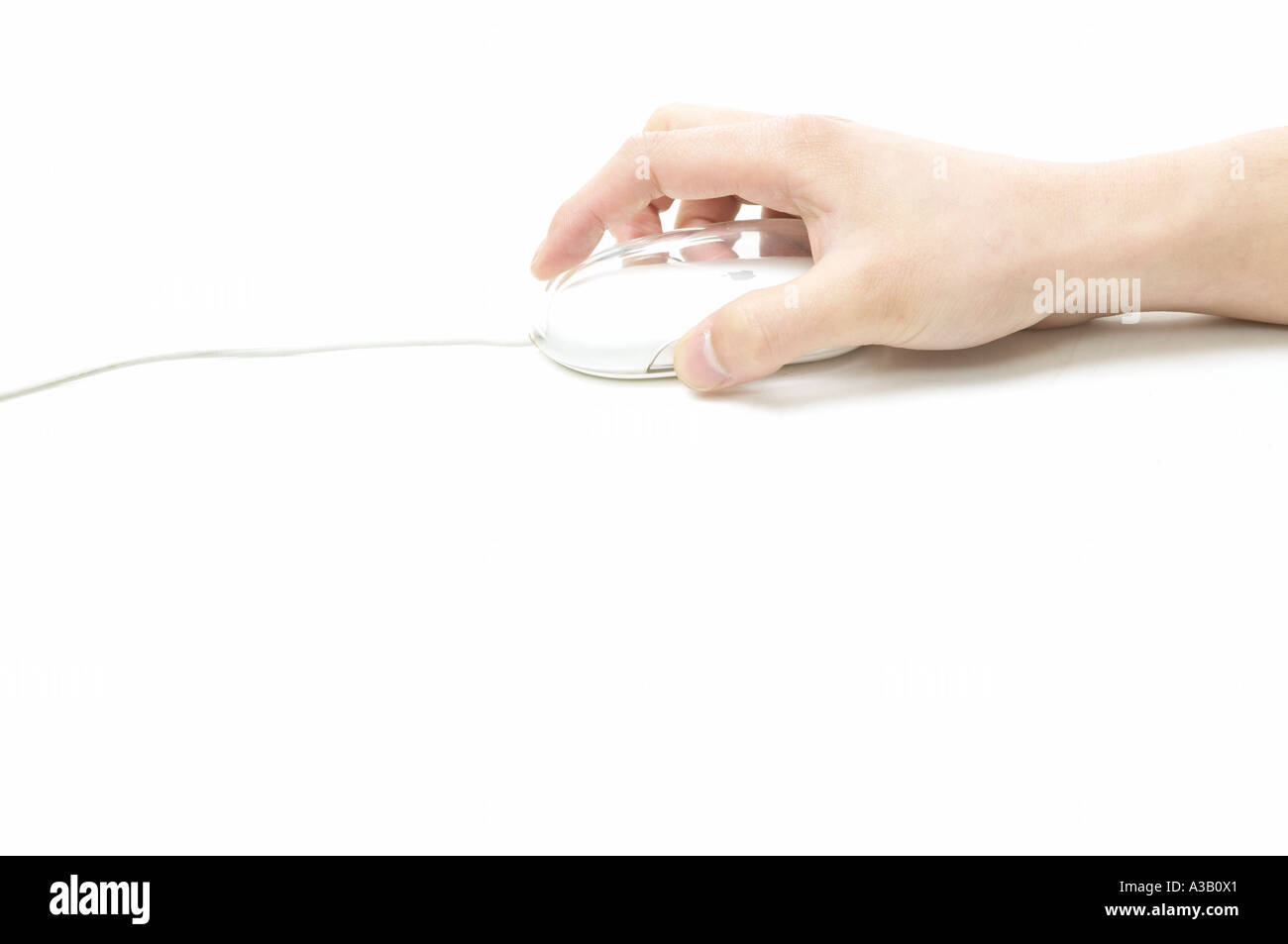 Man Holding Computer Mouse Cut Out Stock Images & Pictures - Alamy