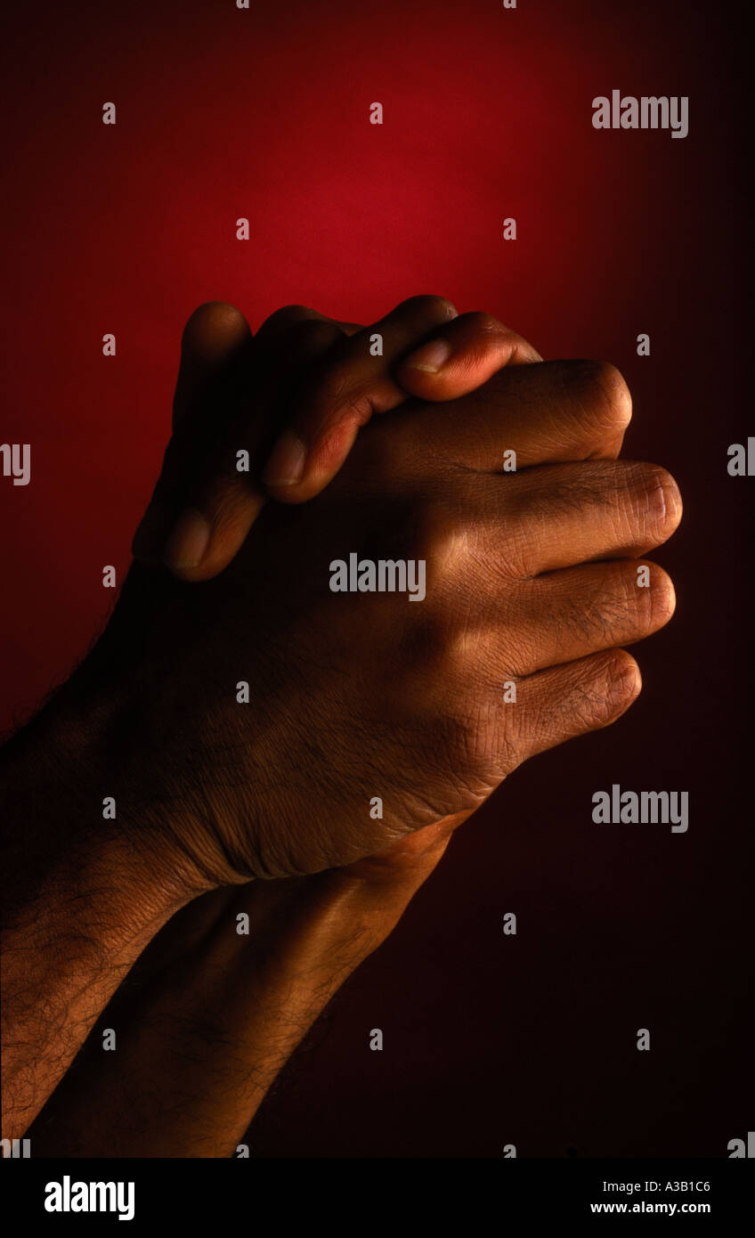 Hand gesture of prayer hi-res stock photography and images - Alamy