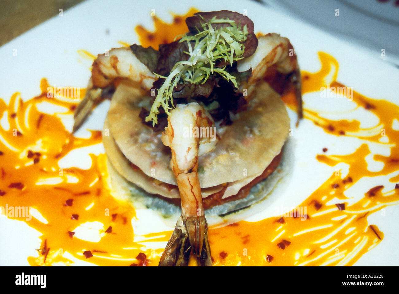 seafood dishes lebanese kitchen Beirut Stock Photo - Alamy