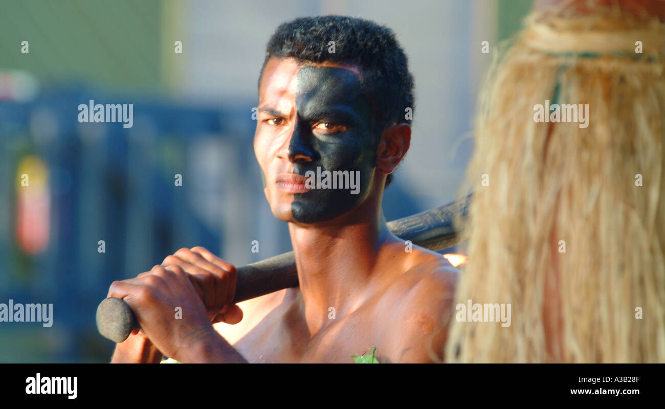 Fiji fijian warrior hi-res stock photography and images - Alamy