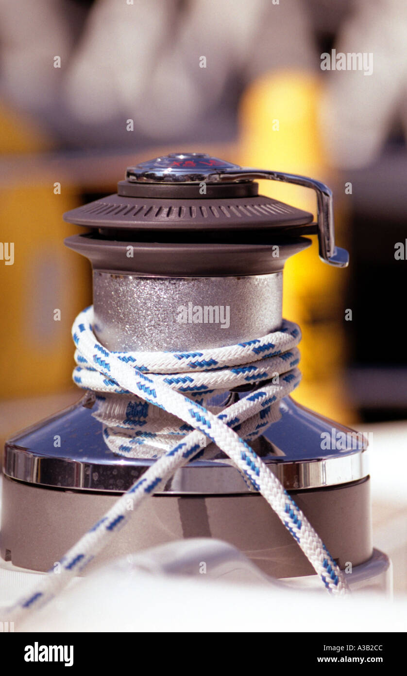 Self Tailing Winch Stock Photo - Alamy