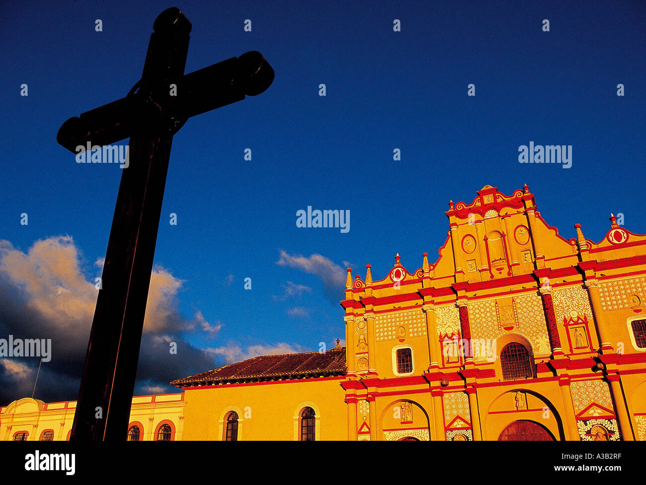 A big catholic church architecture in South America Stock Photo - Alamy