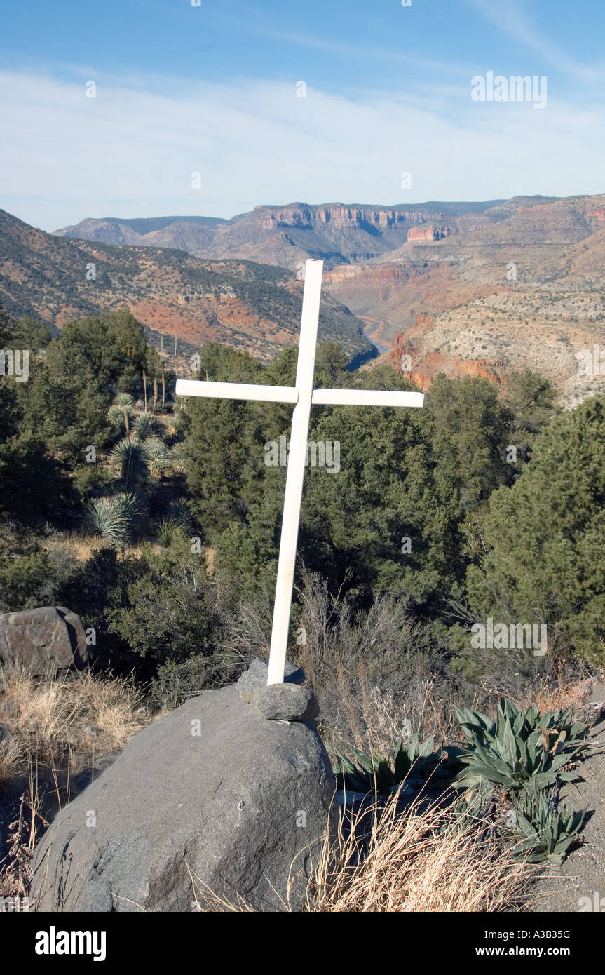Death marker salt river canyon hi-res stock photography and images - Alamy