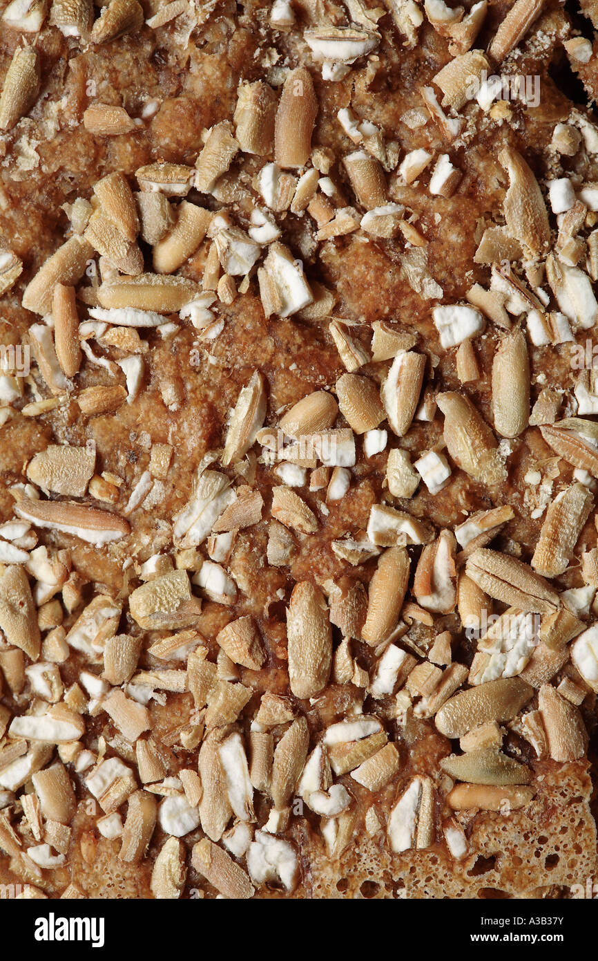 Crumb of wholemeal bread full frame, selective focus, whole grain ...