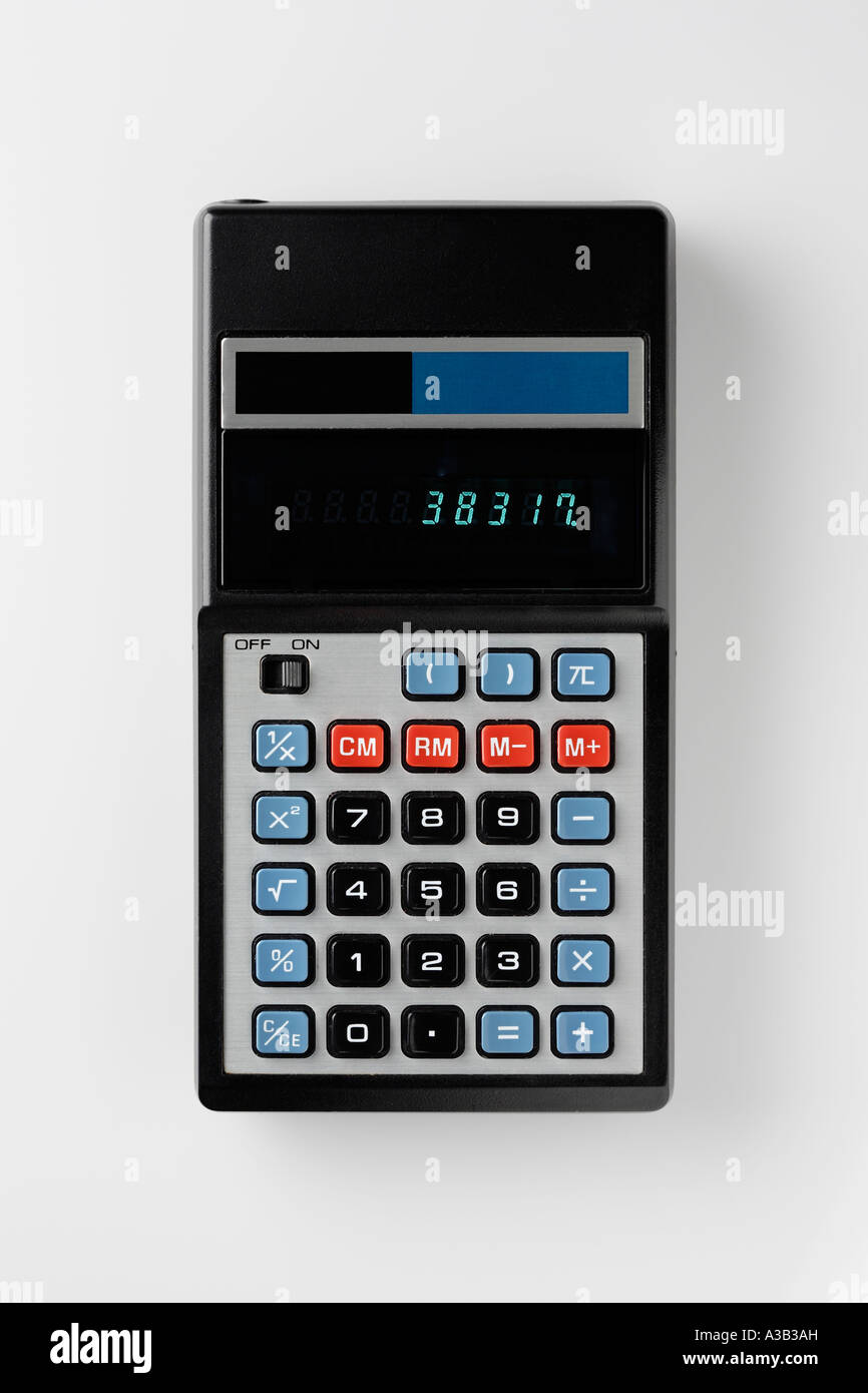 Old fashioned calculator hi-res stock photography and images - Alamy