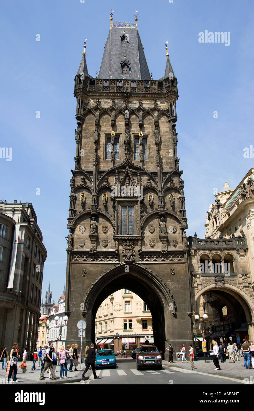 Prague city gate hi-res stock photography and images - Alamy