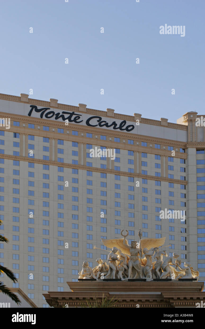 Monte Carlo Las Vegas Resort Hotel and Casino Nevada USA Stock Photo ...