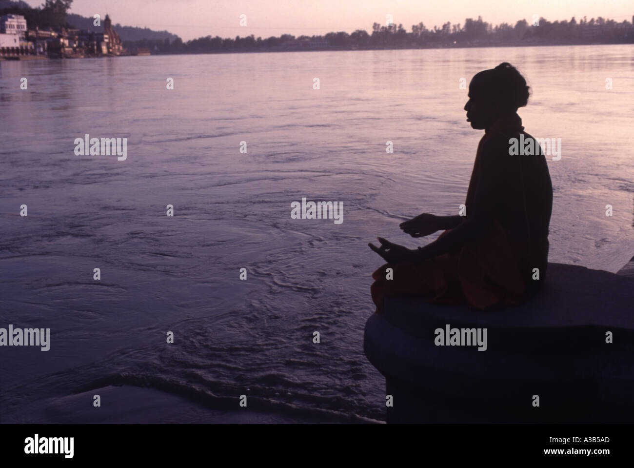 Sadhu meditating hi-res stock photography and images - Alamy
