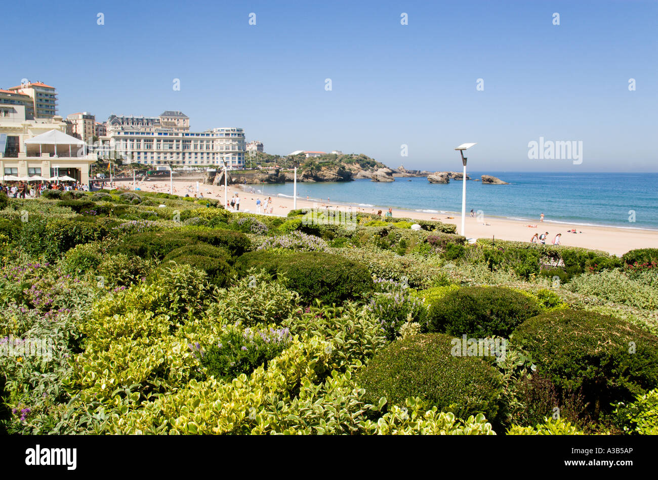 FRANCE Aquitaine Pyrenees Atlantique Biarritz Grande Plage Beach ...
