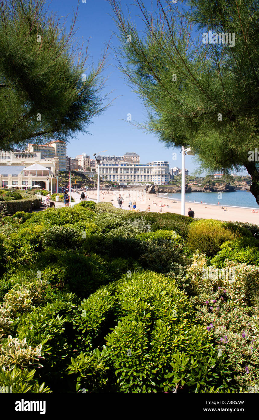 FRANCE Aquitaine Pyrenees Atlantique Biarritz Grande Plage Beach ...