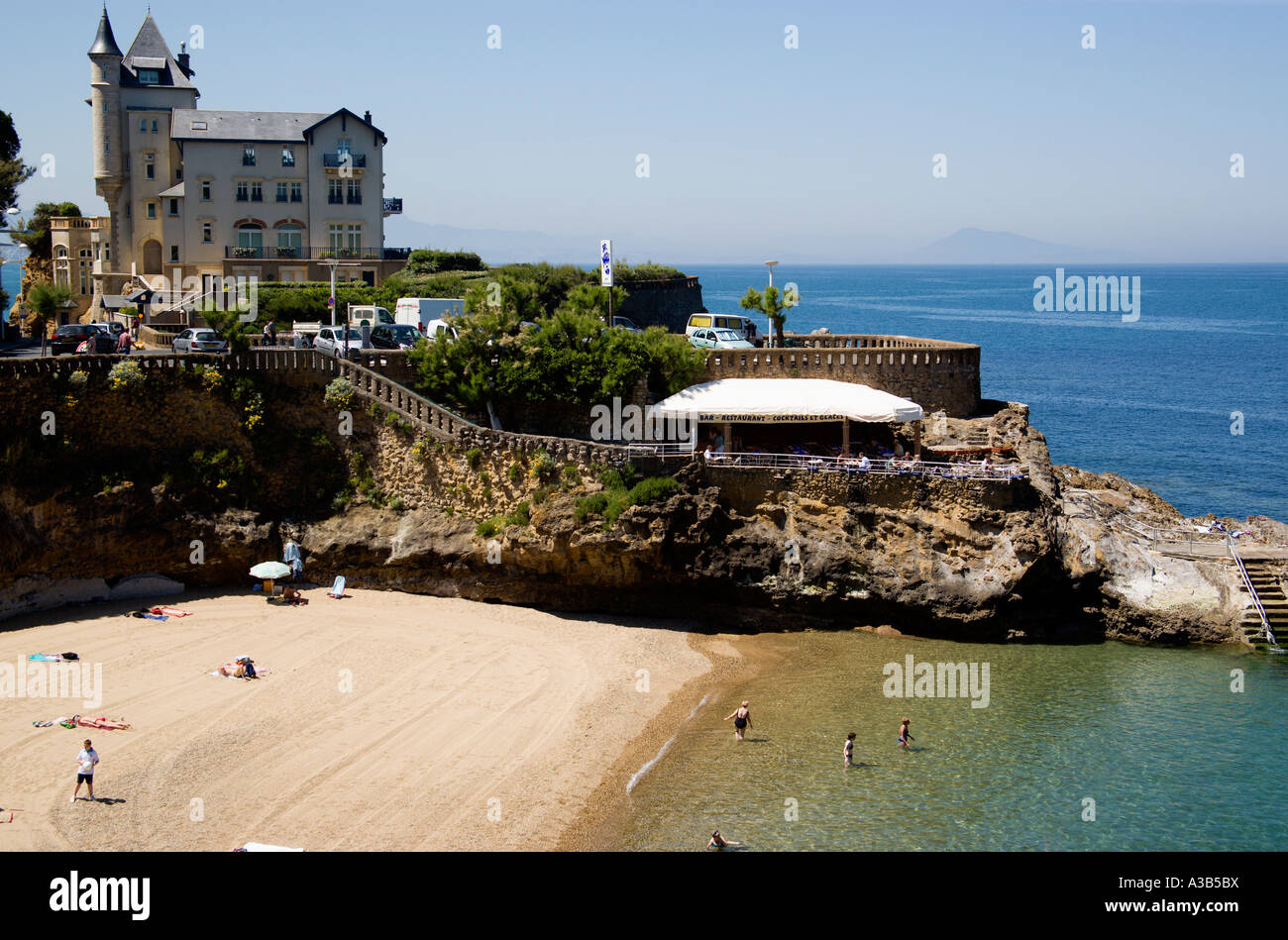 FRANCE Aquitaine Pyrenees Atlantique Biarritz Plage de Port-Vieux beach ...