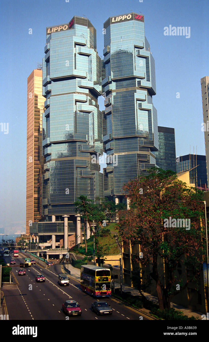 Hong Kong Lippo Buildings China Stock Photo - Alamy
