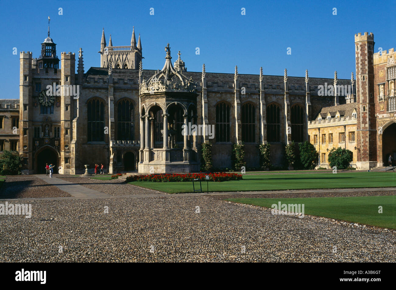 ENGLAND Cambridgeshire Cambridge University Trinity College exterior ...