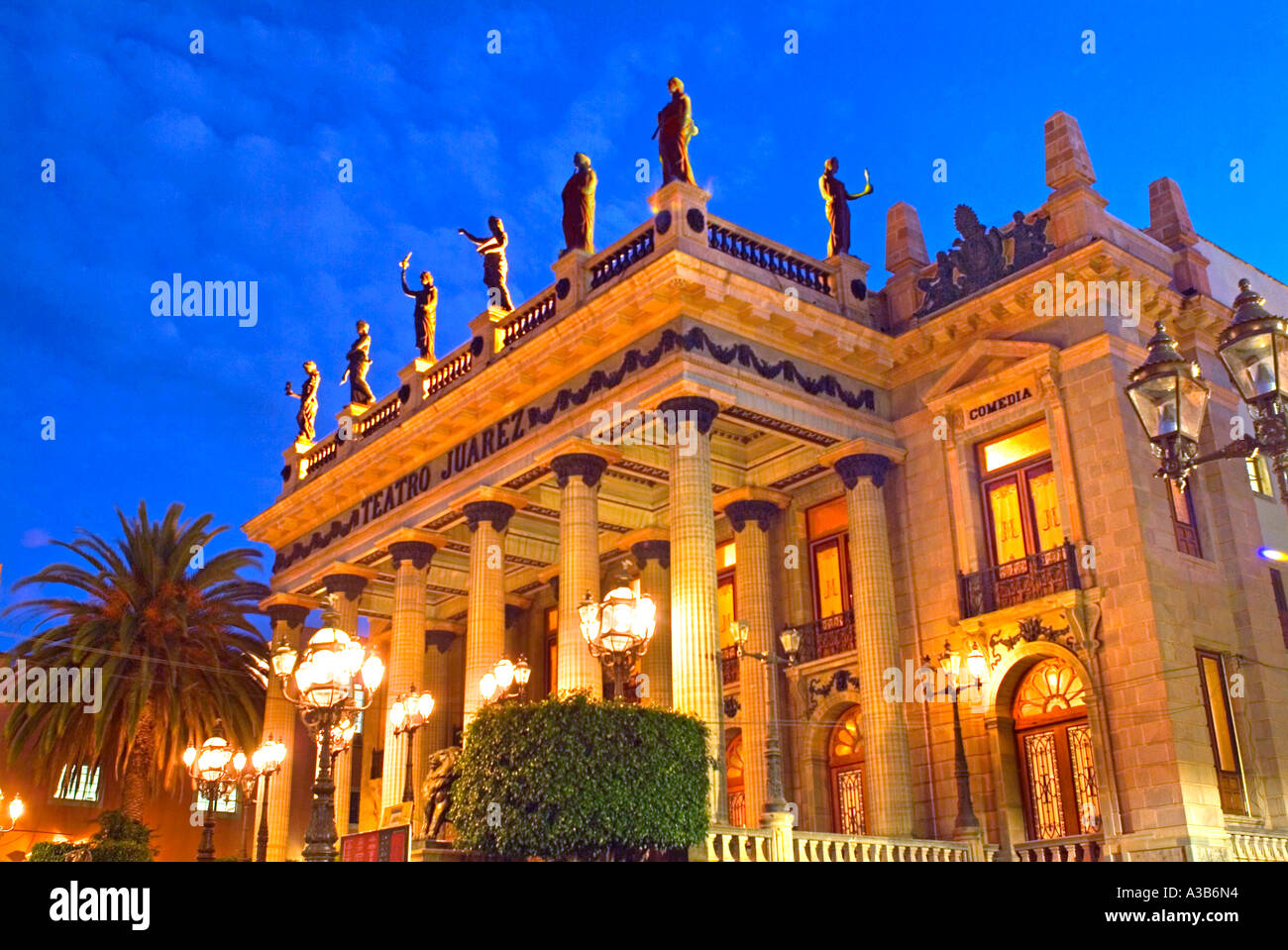 Juarez Theatre Guanajuato Mexico Stock Photo - Alamy