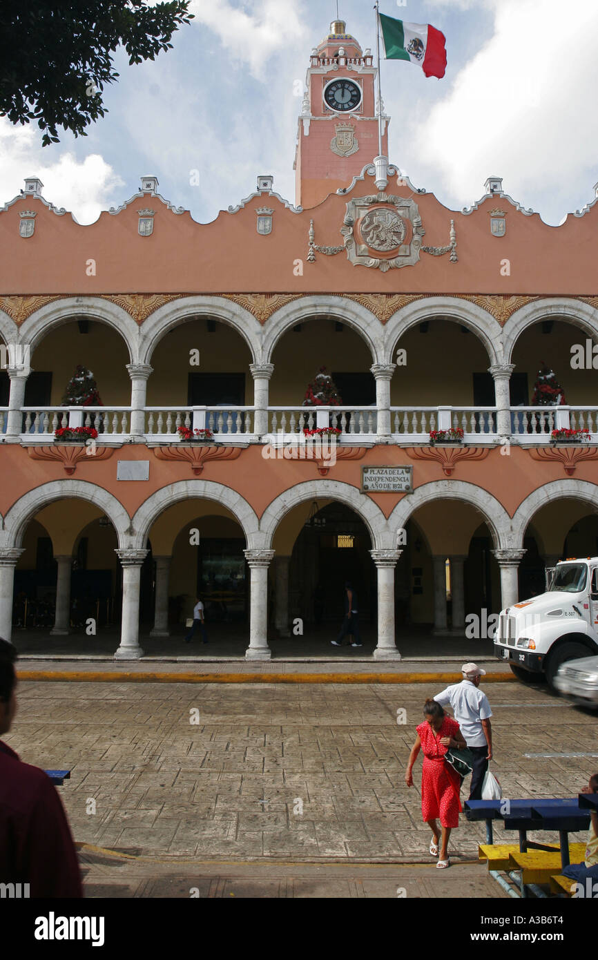 The Palacio Municipal (Town Hall) in Merida Yucatan Mexico Stock Photo ...