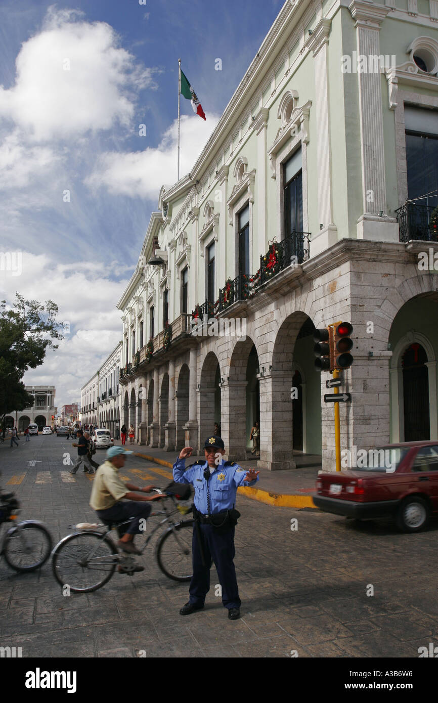 The Main Square Merida Mexico Stock Photo - Alamy