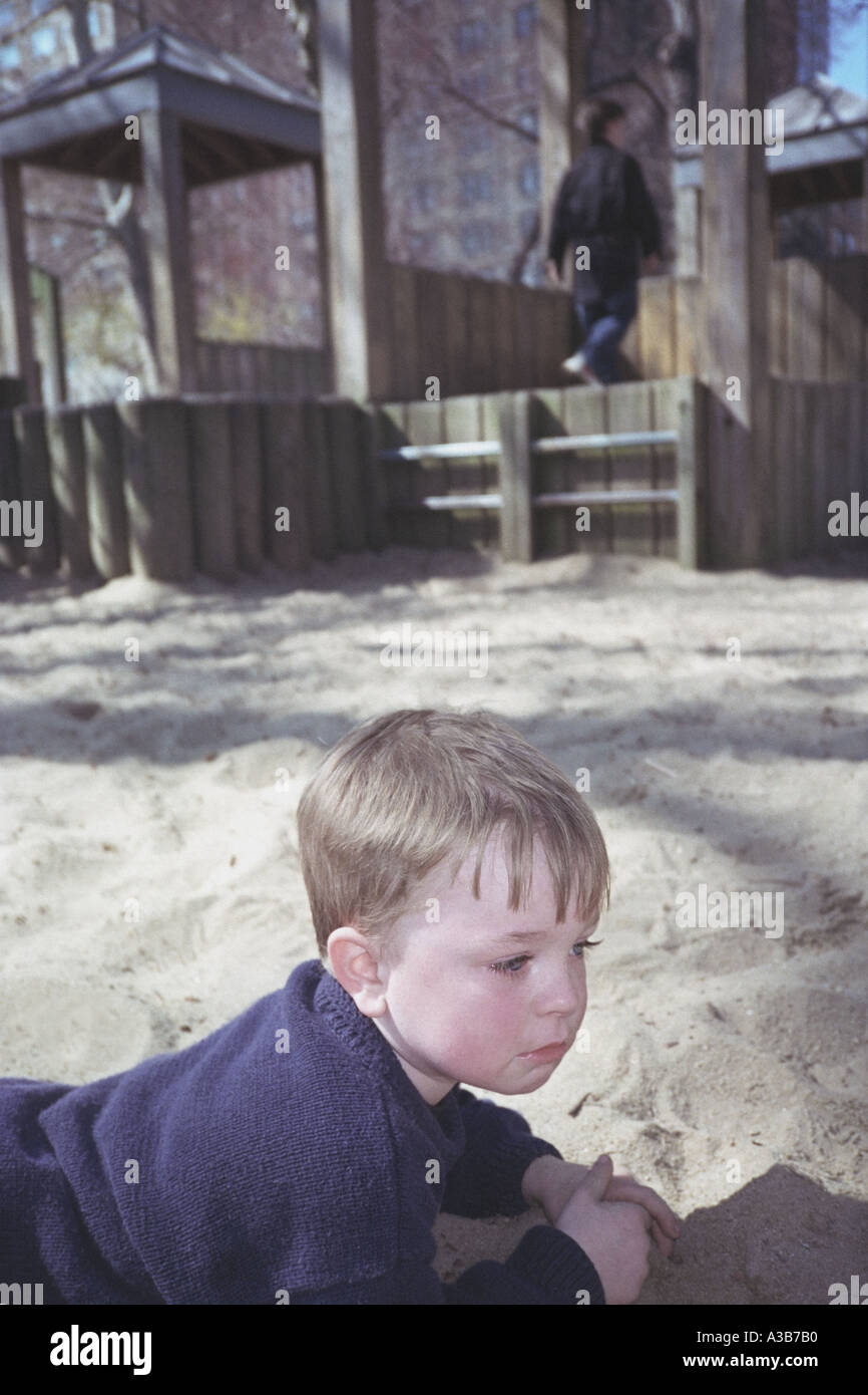 Five year old boy at playground Stock Photo - Alamy