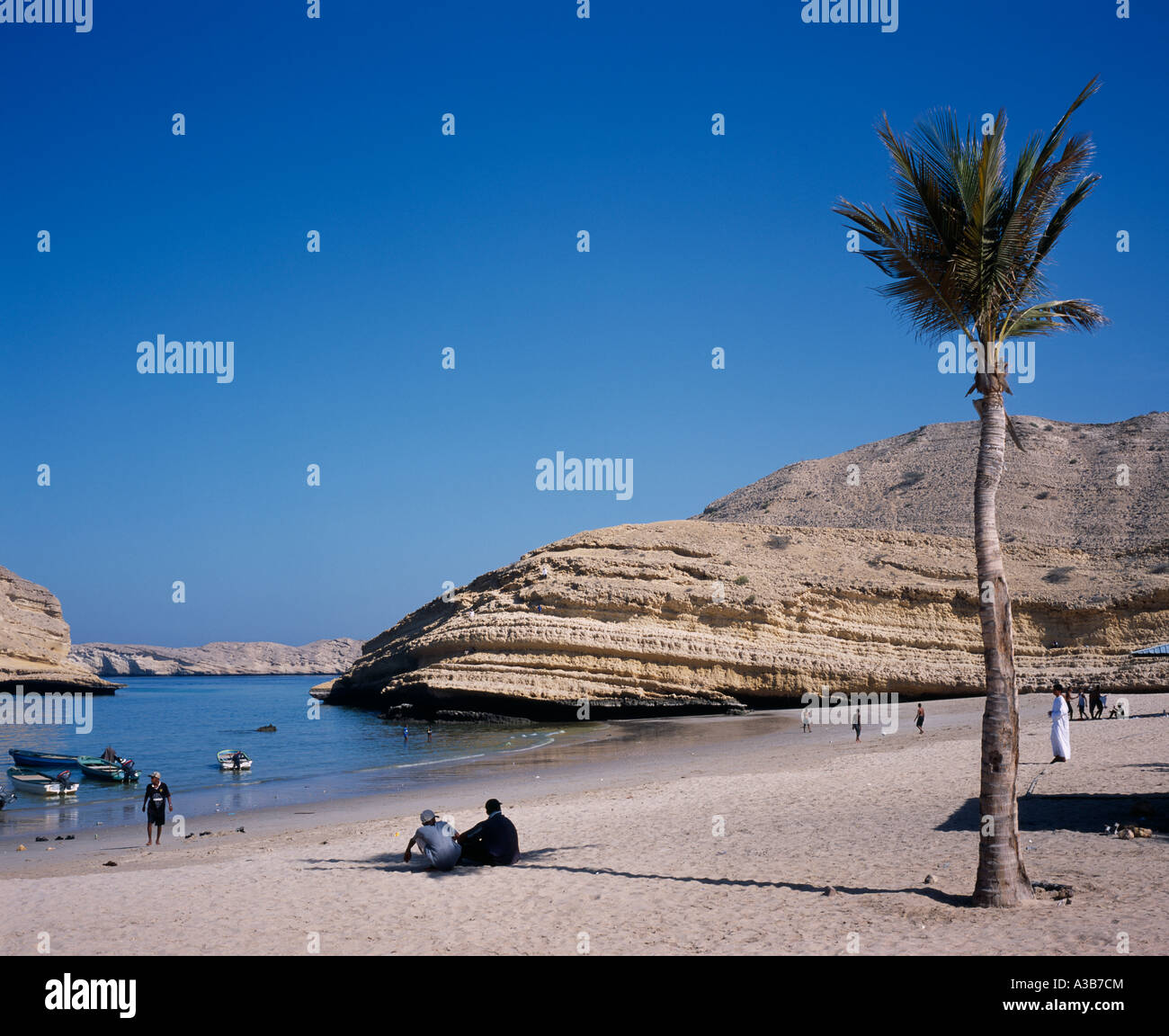 OMAN Middle East Muscat Bandar Jissah beach near Al Bustan Hotel ...