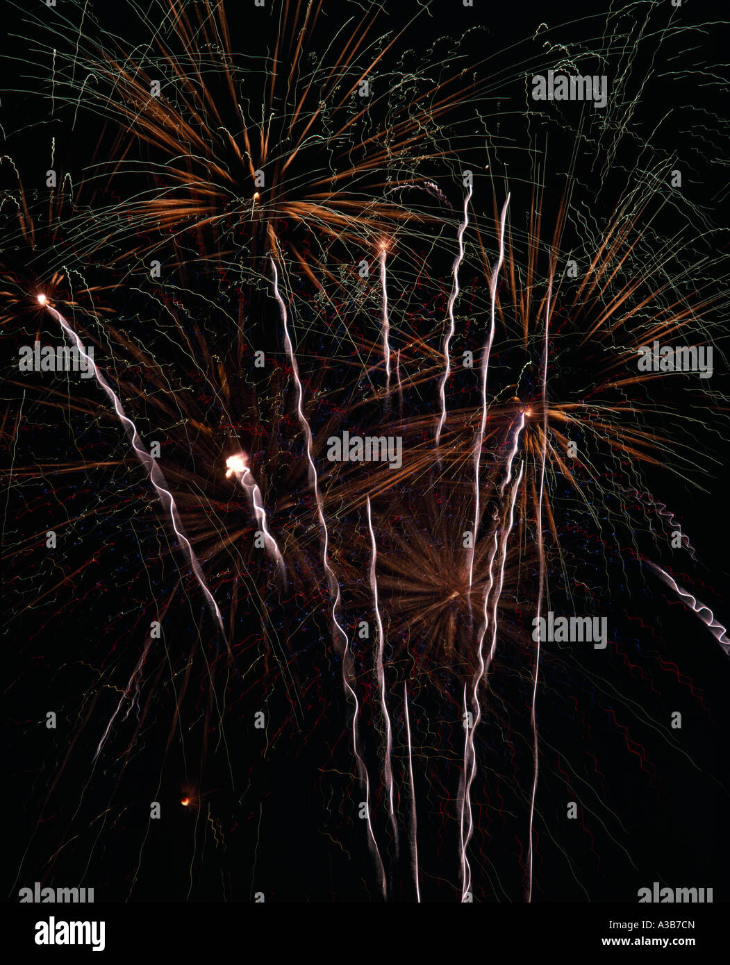 JAPAN Kyoto Hanabi Fireworks in traditional Japanese design of the ...
