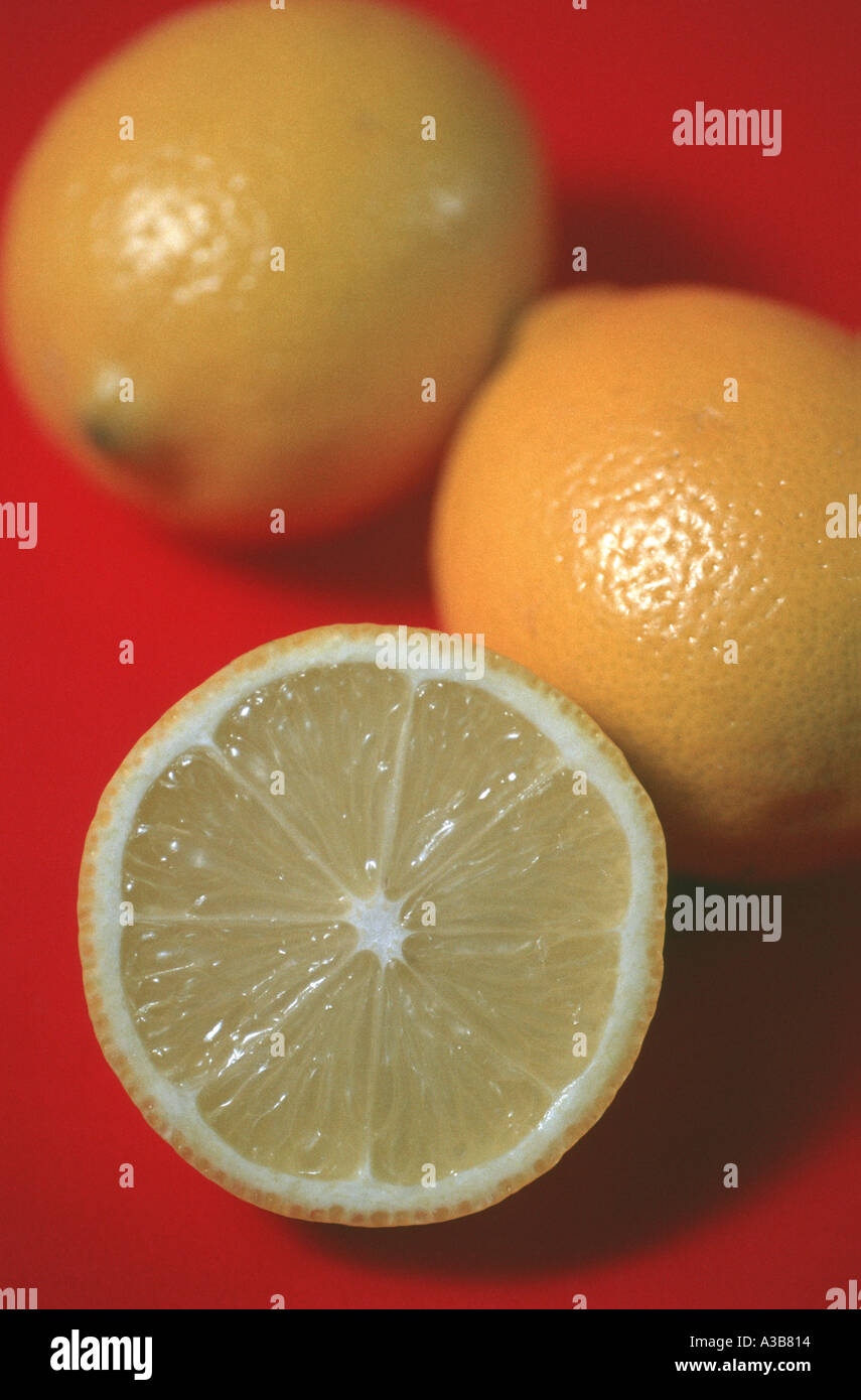 Vertical closeup shot lemons hi-res stock photography and images - Alamy