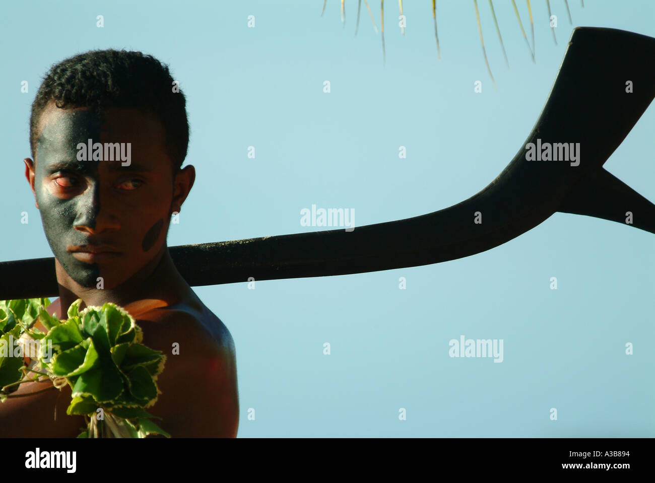 Fiji fijian warrior hi-res stock photography and images - Alamy