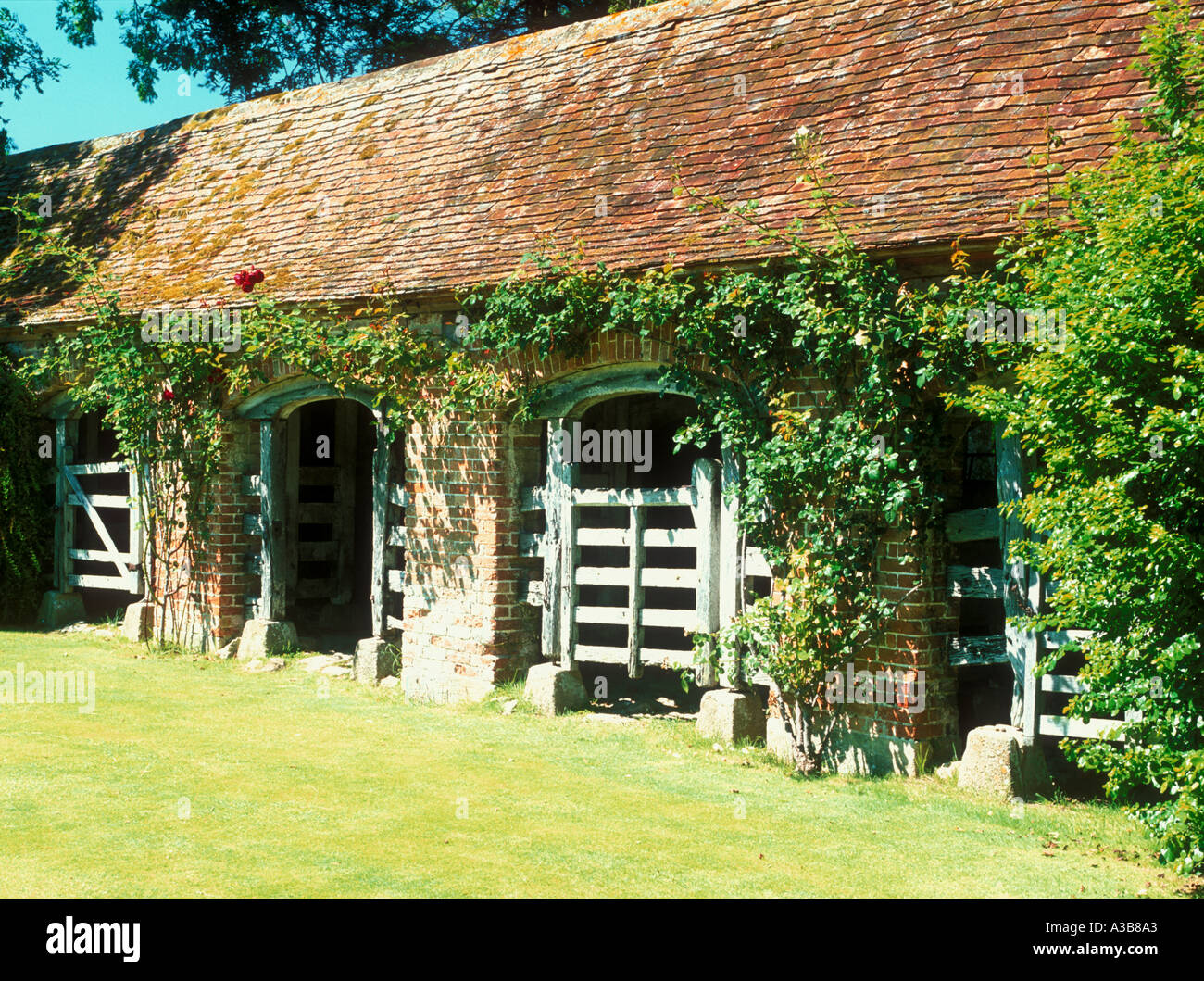 Old stone stables or stock pens Stock Photo - Alamy
