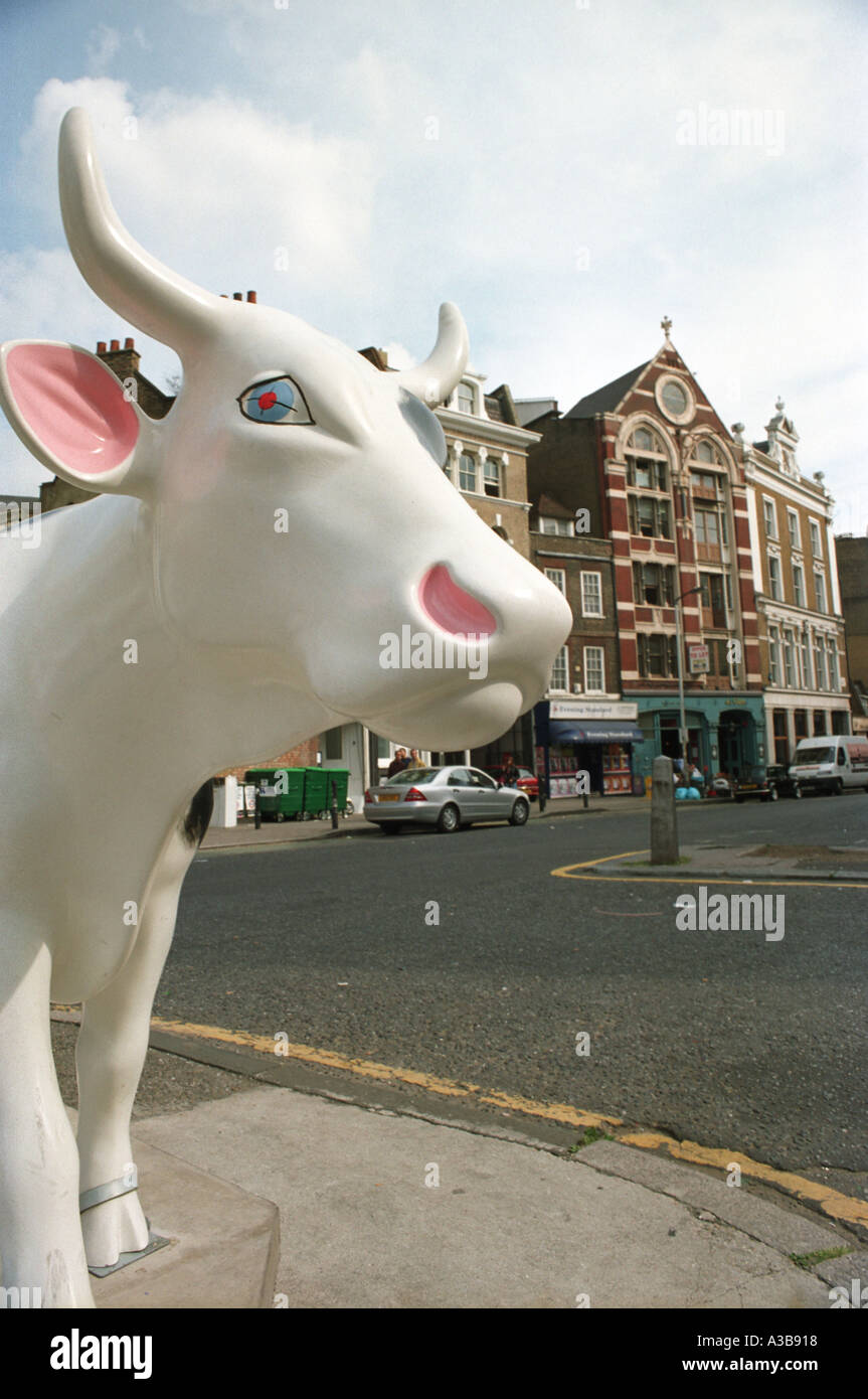 Cow on Parade on St John Street London Stock Photo - Alamy