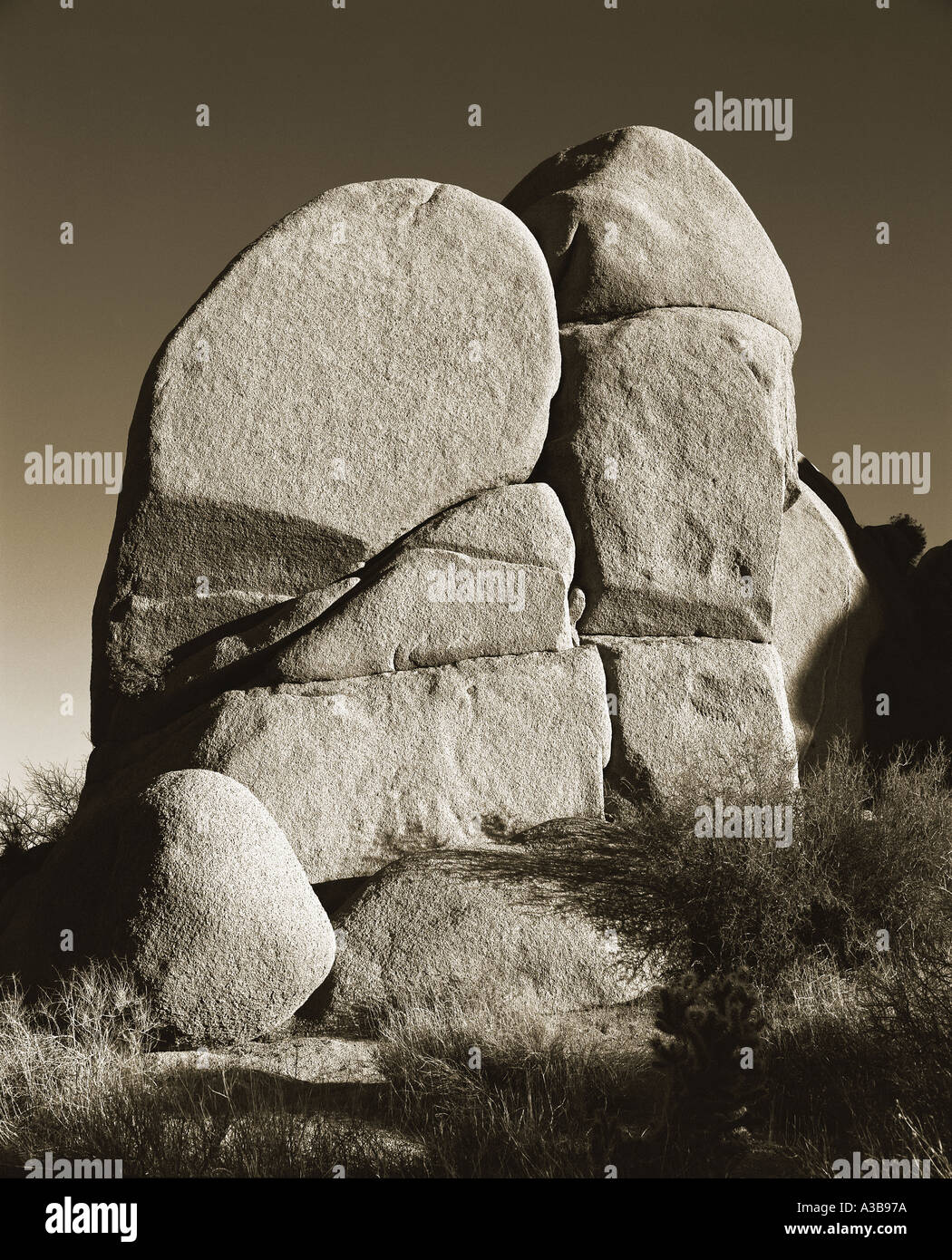 Stone monolith at Joshua Tree National Park Stock Photo - Alamy