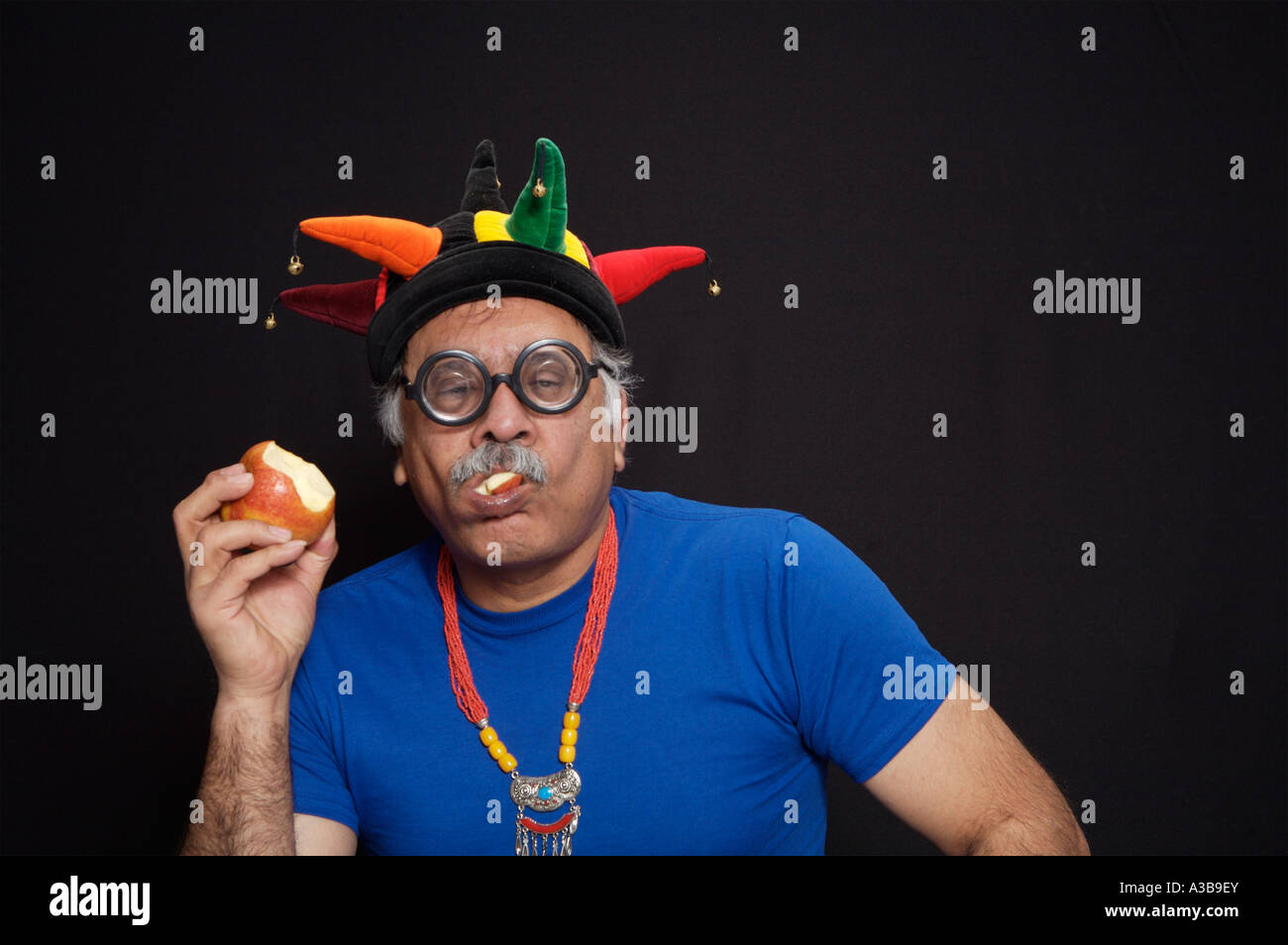 man with apple Stock Photo - Alamy