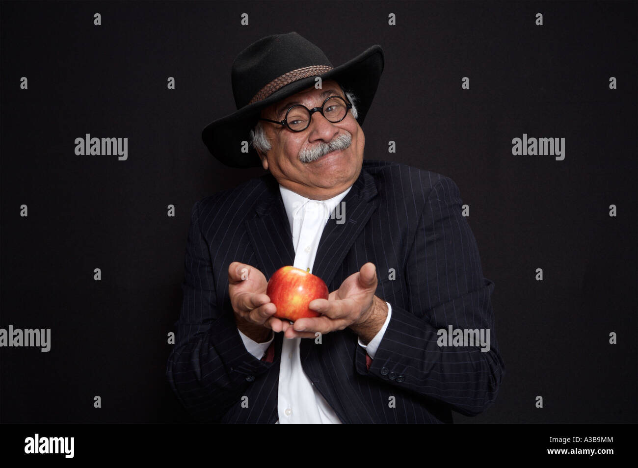 man with apple Stock Photo - Alamy
