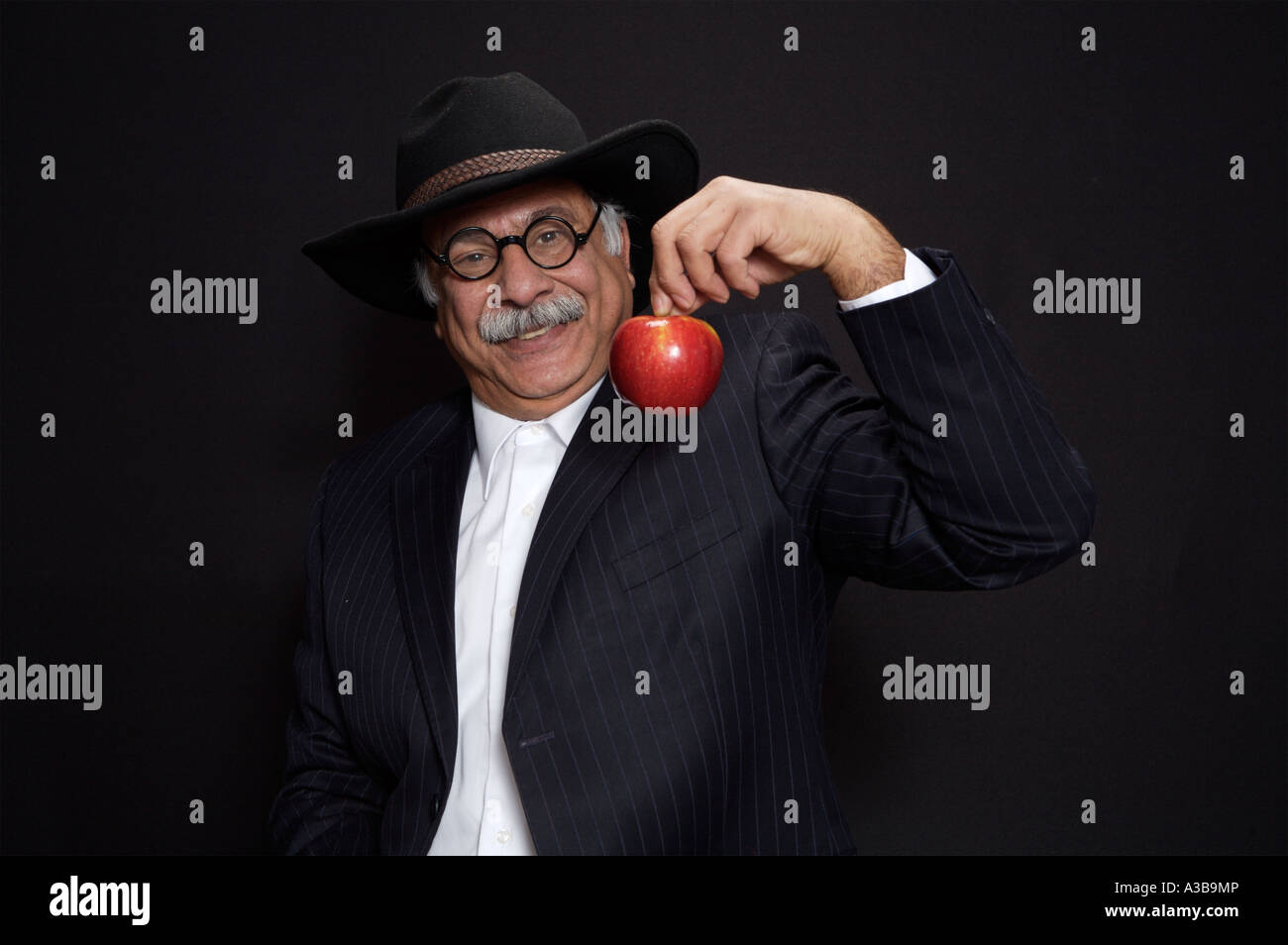 man with apple Stock Photo - Alamy