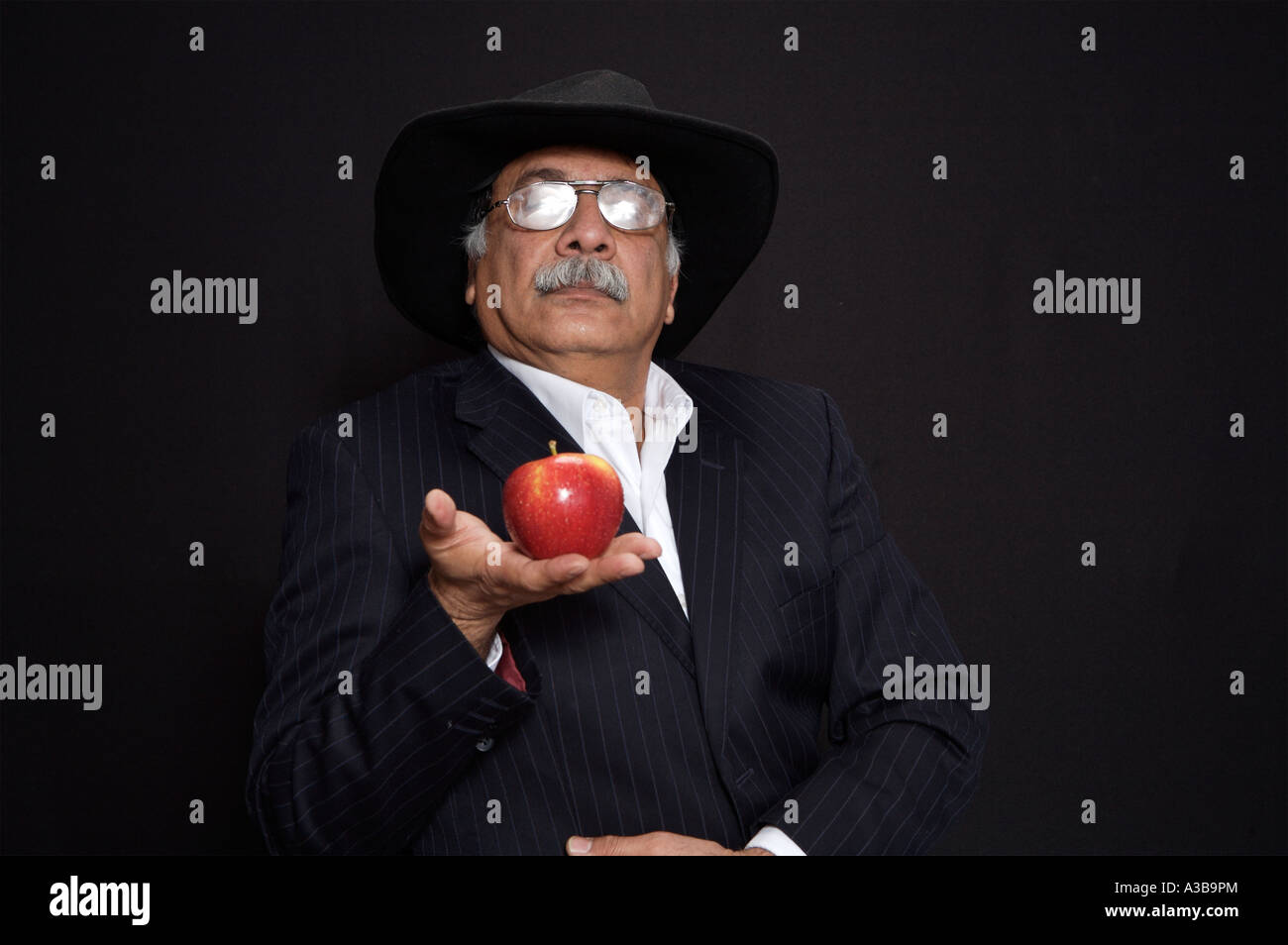man with apple Stock Photo - Alamy