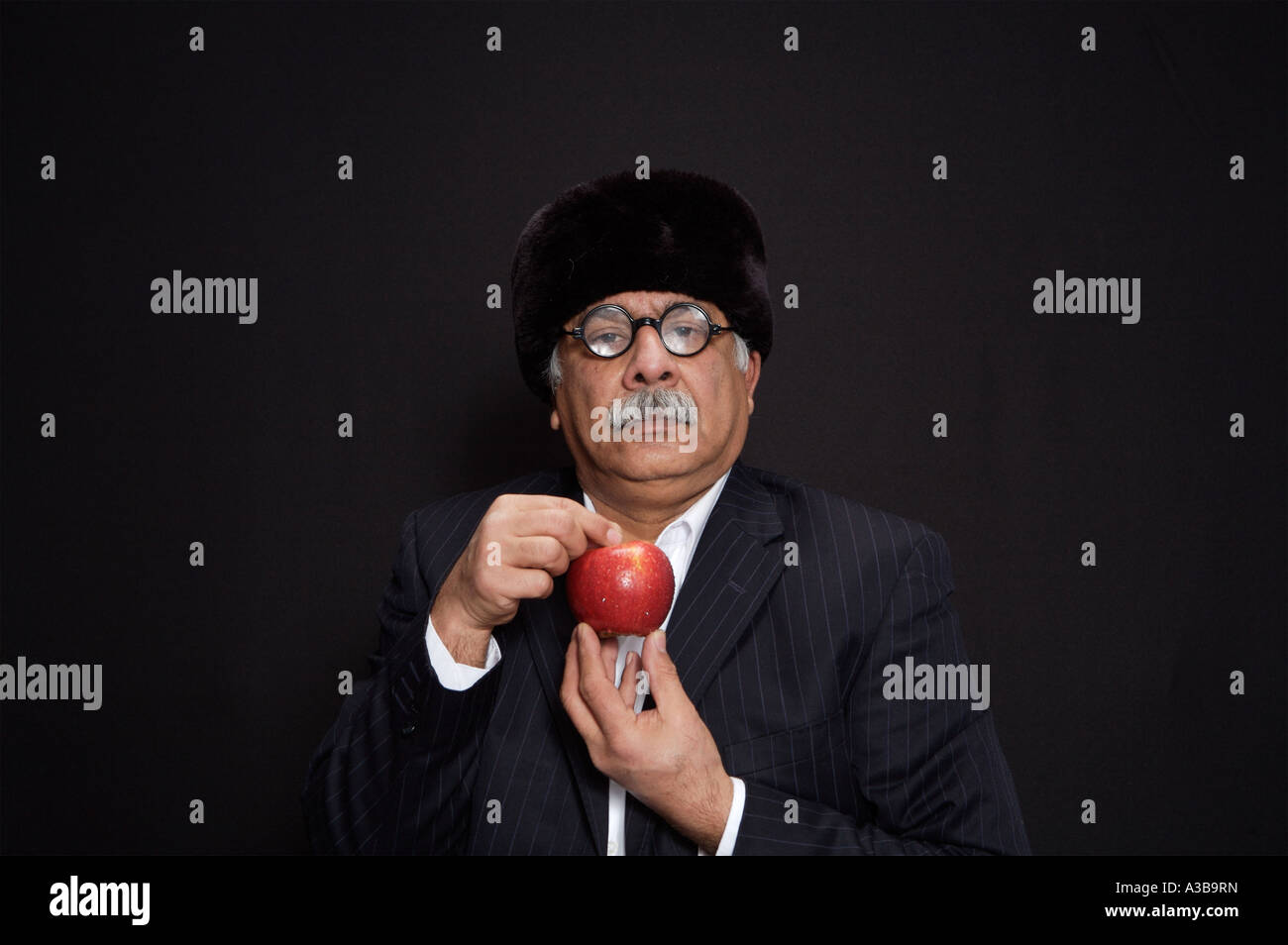 man with apple Stock Photo - Alamy