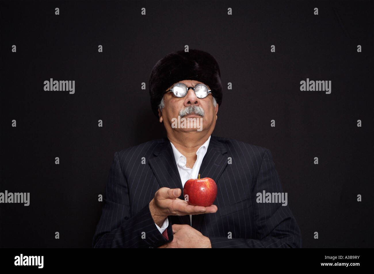 man with apple Stock Photo - Alamy