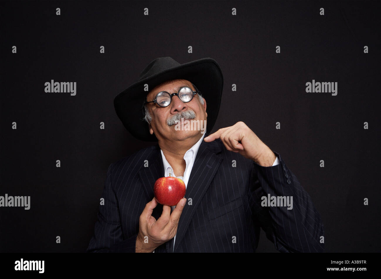 man with apple Stock Photo - Alamy