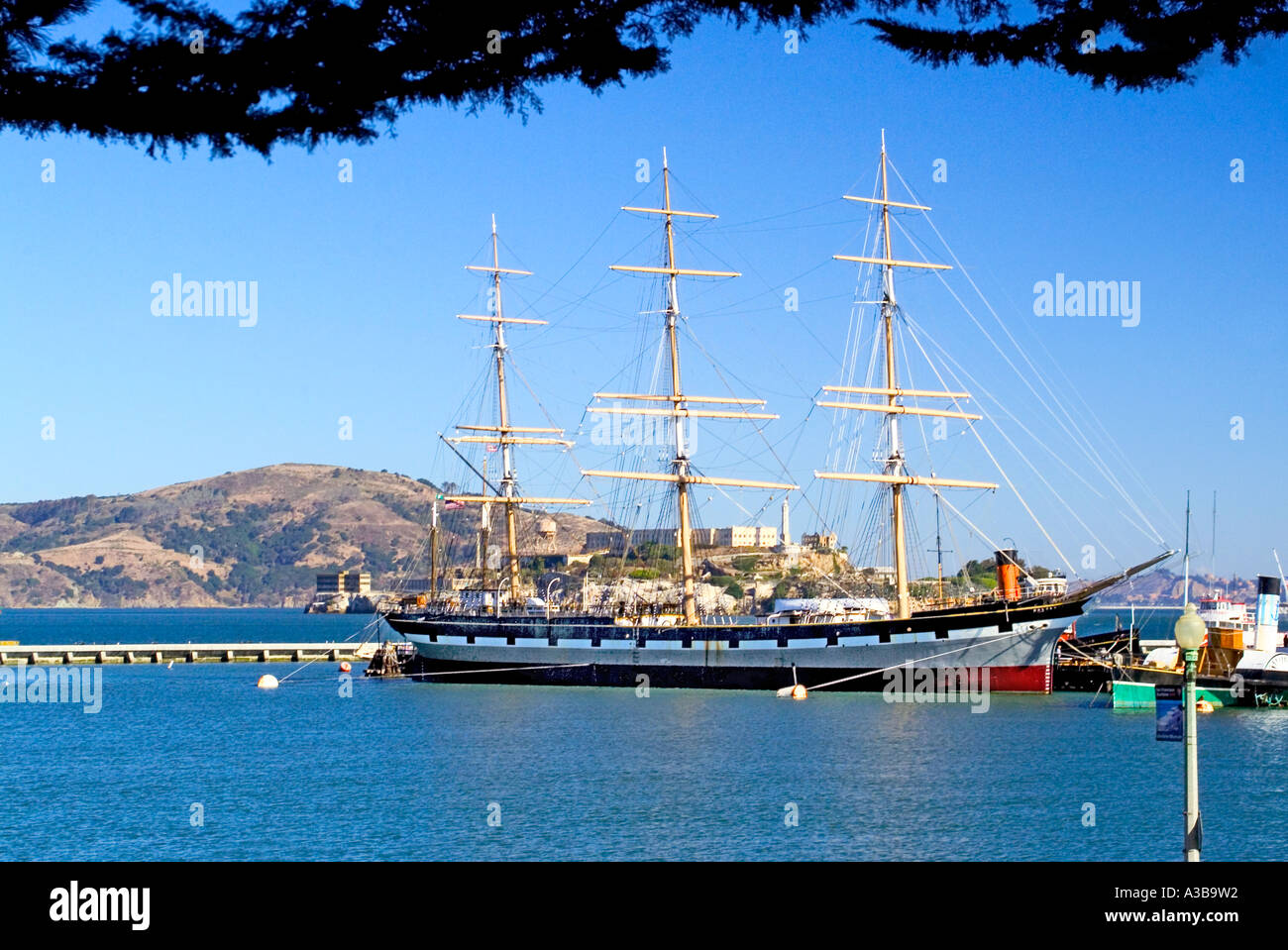 6 square rigger Balclutha at Aquatic Park San Francisco California ...