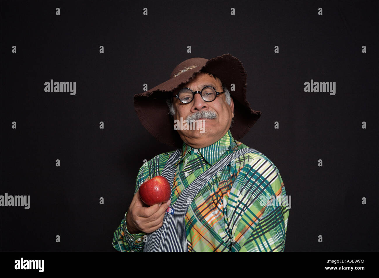 man with apple Stock Photo - Alamy